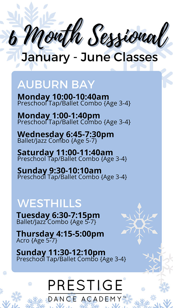 Sessional Dance classes in Calgary | Prestige Dance Studio